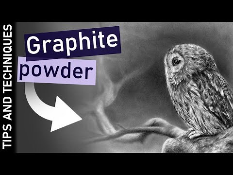 How to use graphite powder for backgrounds | Drawing tips
