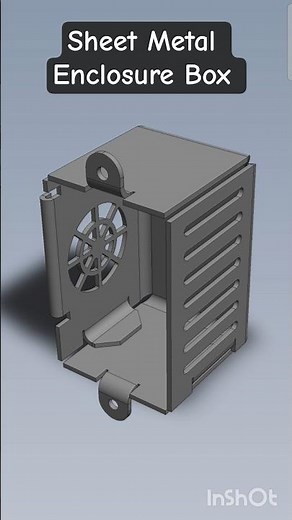 Sheet Metal Enclosure Box🤔🤔| #solidworks | #autocad | #autocad | #shorts | #short | #mechanical