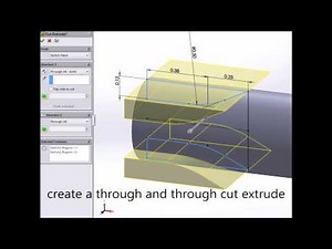 SolidWorks Tutorial: How to create a Surface Milling Cutter, HD