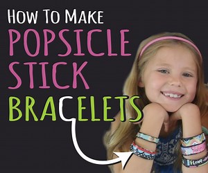 How to Make Popsicle Stick Bracelets - Kids Crafts- DIY Jewelry