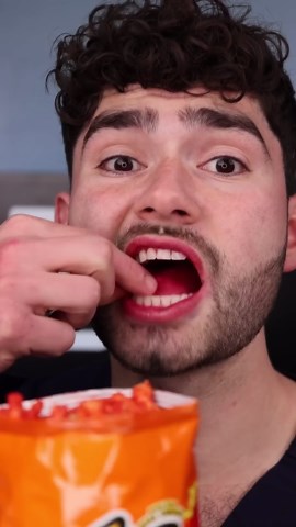 Flamin' Hot Cheetos mac'n cheese vs. Charmander toothbrush! #shorts