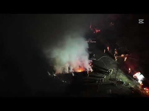 Boyers Pennsylvania Structure Fire (Butler County) **Drone Footage**