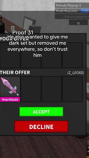 Cuidado con los estafadores en MM2