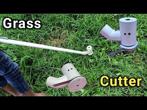 How to Make Grass Cutter Using PVC Pipe and 12v DC Motor