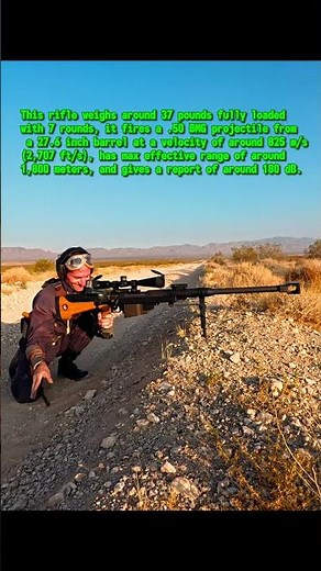 Firing the Antimaterial Rifle from Fallout: New Vegas #falloutnewvegas #antimaterialrifle #fiftycal