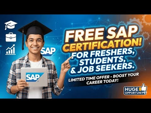 SAP Certification FREE for Limited Time 🚀 | Best Course for Freshers & Job Seekers