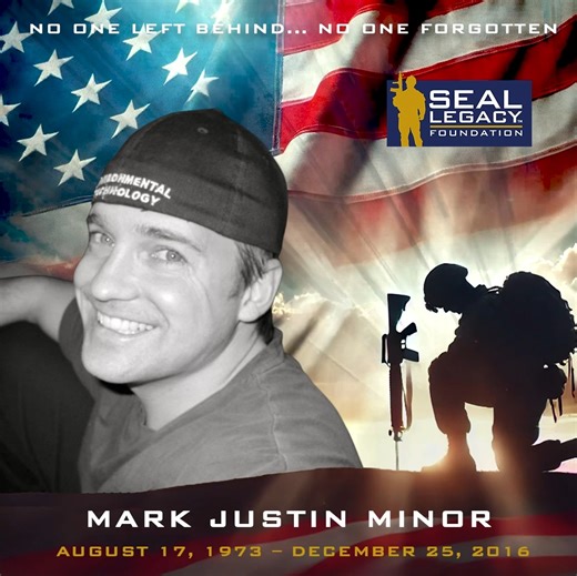 Today we honor the Legacy of United States Navy SEAL Mark Justin Minor #NoOneLeftBehind #NoOneForgotten Support the SEAL Legacy Foundation's Honored SEAL Legacy Scholarship Program at seallegacy.org/donate/ | SEAL Legacy Foundation