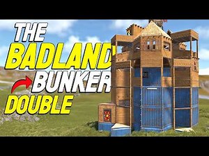 The BADLAND - DOUBLE BUNKER SOLO BASE - Rust Base Designs 2026