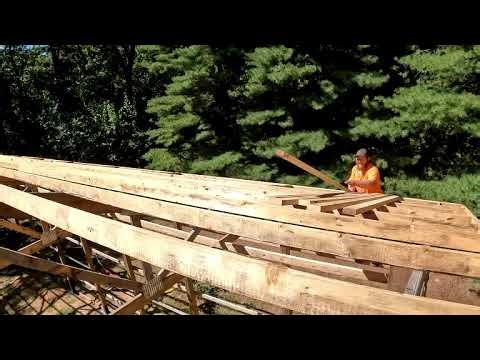 Farmhouse Build | Roof Bracings | Menards DIY Pole Barn Kit