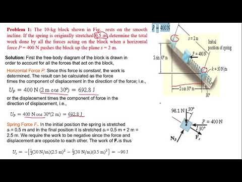 Engg. Mech.// Energy and Momentum// problem 1