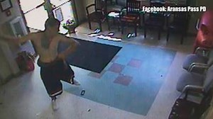 Chief Eric Blanchard of the Aransas Pass Police Department says the man seen in the video came into the officer to claim an officer called him "crazy." Right after he trashed the desk phone, Jason Nagel was stopped in his tracks with a taser. Story: http://www.kristv.com/story/32772423/man-trashes-phone-at-aransas-pass-pd | KRIS 6 News