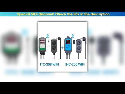 Hot Picks INKBIRD ITC-308-WIFI Heating Cooling Digital Temperature Controller IHC-200-WIFI Humidity