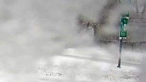 Watch blizzard at the Orleans Rotary remotely, with Cape Cod's live traffic cameras