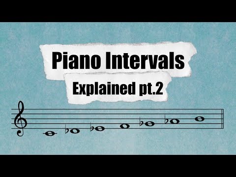 Minor Intervals Explained on Piano