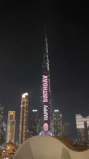 #WATCH | On the occasion of Prime Minister Narendra Modi's 75th birthday, the iconic Burj Khalifa in Dubai lit up in grandeur, displaying "Happy Birthday " to PM Modi in a spectacular tribute. This gesture symbolises the strong India-UAE friendship and the global recognition of PM Modi’s leadership. #PMModi #BurjKhalifa #IndiaUAE #HappyBirthdayModi #GlobalTribute #Diplomacy #75thBirthday | DDNewsLive