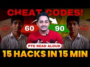PTE Read Aloud Cheat Codes! | 15 Hacks in 15 Min!