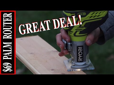 RYOBI 18V PALM ROUTER P601 REVIEW // ROUTER WOODWORKING PROJECT IDEAS