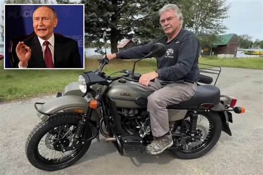 Putin gives Alaska man new motorcycle after he complained about cost to repair his Soviet-era bike because of war