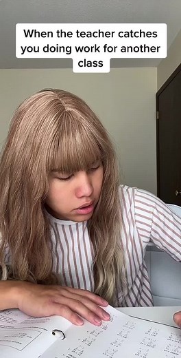 Caught Doing Different Homework in Class - Lourdas Prec