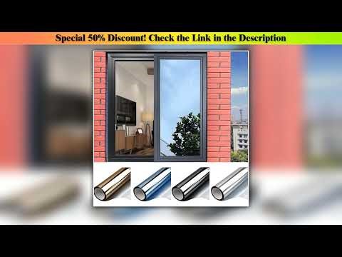 Top Multi-size One Way Mirror Window Film Privacy Sun Blocking Glass Sticker Heat Control Reflectiv