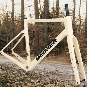 Carbon Fiber Gravel Bike Frameset 700c BSA Flat Mount Disc Brake Frame with Fork  | eBay UK