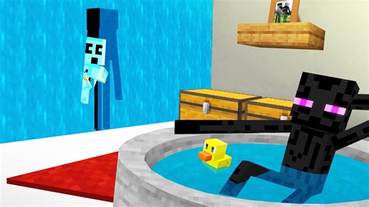 How Minecraft mobs build secret bases