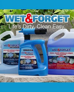 No Rinsing. No Scrubbing. Reach up to 30ft. One bottle covers up to 2,000sqft. Safe on any exterior surface. Spring Cleaning has never been this easy. Learn more - https://bit.ly/2WVZYv8 | Wet and Forget