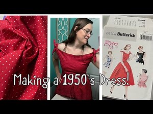 Making Vintage 1950's Butterick Dress Pattern 5708