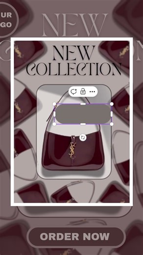 how to design a poster in canva in 2025|10 Day Poster Serie : Saint Laurent Hobo Bag NEW COLLECTION