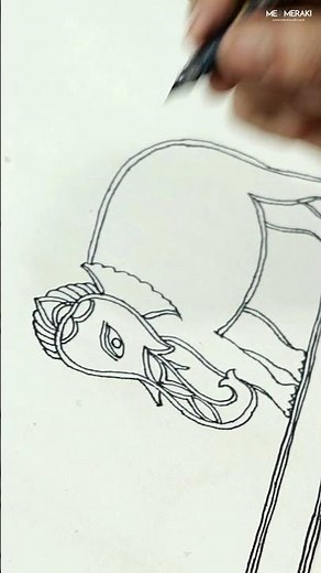 Ever Wondered How an Elephant Motif is Made? | Madhubani Art in the Making
