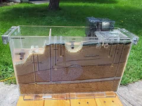 Water education: learning about groundwater using a 3D model