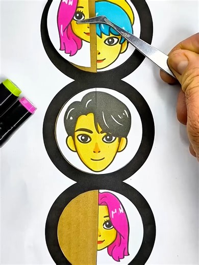 Saja Boys Kpop Cardboard Puzzle Solving Game Challenge game 😍 #kpopdemonhunter​ #puzzle​ #kpop