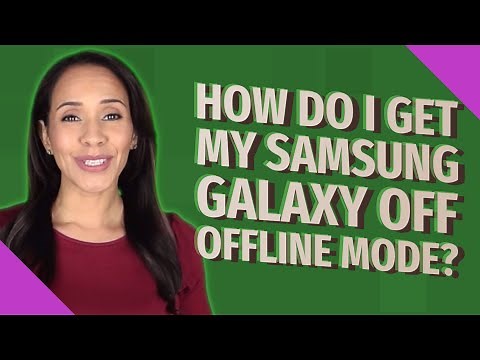How do I get my Samsung Galaxy off offline mode?
