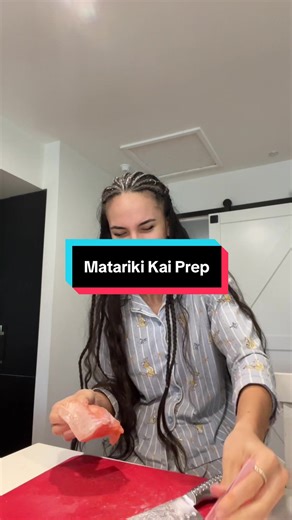 Raw Fish Preparation for Matariki Celebration