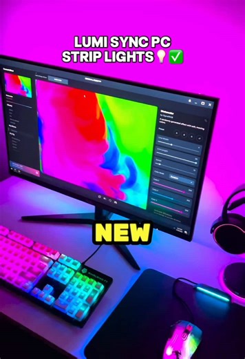Not just RGB — they sync with your PC 🎮🖥️ Yes, that’s your setup breathing now #gamingroom #rgbsync #tiktoksetup #gamervibes