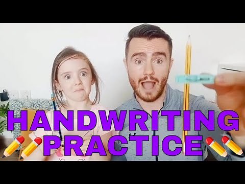 Handwriting Practice for Fine Motor Skills | The Peg and Pencil Race ✏️ (Warm Up Activities)