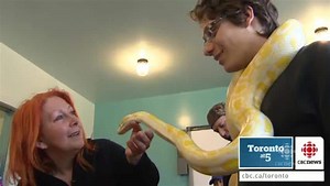 Students learn from snakes