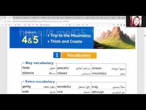 الصف الرابع الابتدائي انجليزي الترم الثاني الوحده الاولى الدرس الثالث والرابع والخامس المعاصر 2026