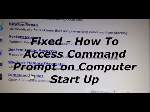 FIXED - Access Command Prompt (cmd) on Computer Start Up