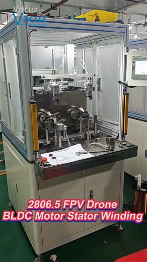 Vacuz 2806.5 FPV UAV Drone BLDC Brushless Motor Stator Coil Winding Machine Equipment Mnaufacturer #Vacuz #MotorWindingMachine #StatorWindingMachine #DroneMotorWindingMachine #DroneStatorWindingMachine #MotorMagnetsInsertionMachine #MotorShaftPressingMachine #RotorBalancingMachine | Vacuz Machine