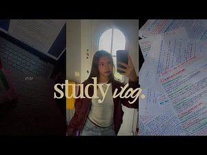 study vlog| (lycée, devoirs, amis…)📚
