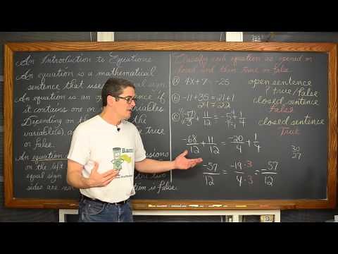 Defining Equations & their Solutions