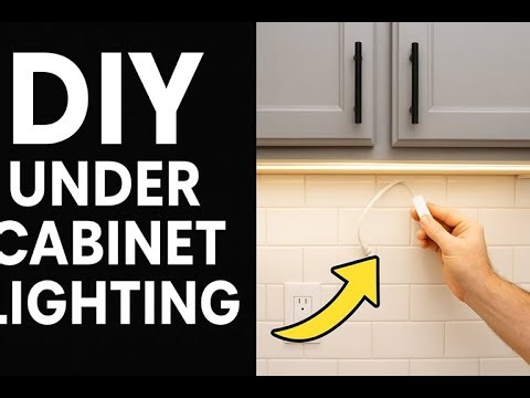 DIY Cabinet lights installation