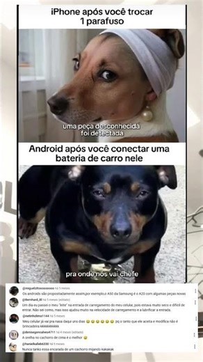 iPhone x Android: diferença REAL 😂🔥 #853