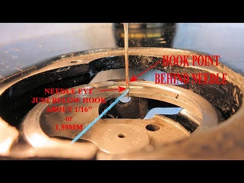 The Needle Bar Height and Hook Timing of a Singer Model 99K Sewing Machine