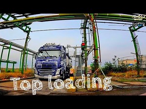 Top loading tank container - Relaxing truck driving POV