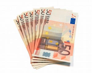 Euro bank notes