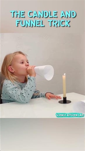 Candle and Funnel Experiment: Learning Airflow the Fun Way #experiment #airflow #scienceforkids