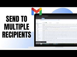 HOW TO SEND AN EMAIL TO MULTIPLE RECIPIENTS ON GMAIL