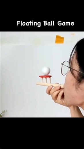 Floating ball game. perfect indoor game for kids. improve breathing, concentration & intersting.